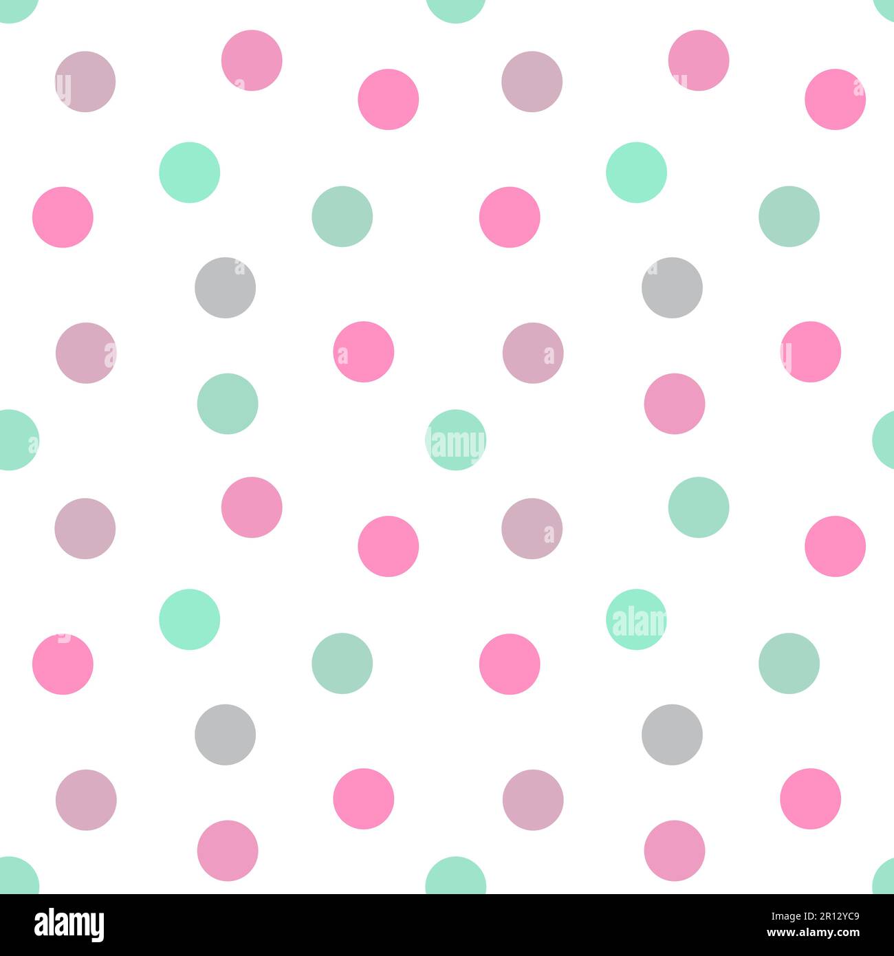Cute pastel colors dots seamless pattern. Polka dot. Vector ...