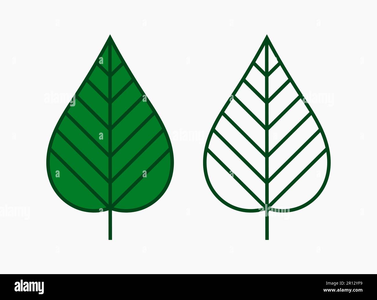 Leaf icons symbols. Vector illustration Stock Vector Image & Art - Alamy