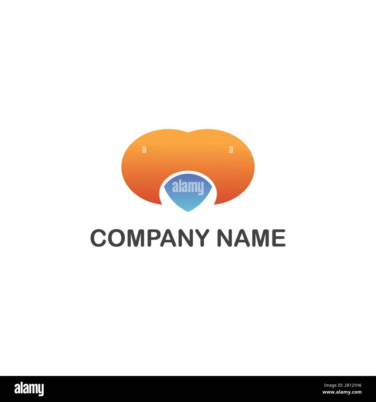 Abstract logo resembling letters and chef's hat Stock Vector Image ...