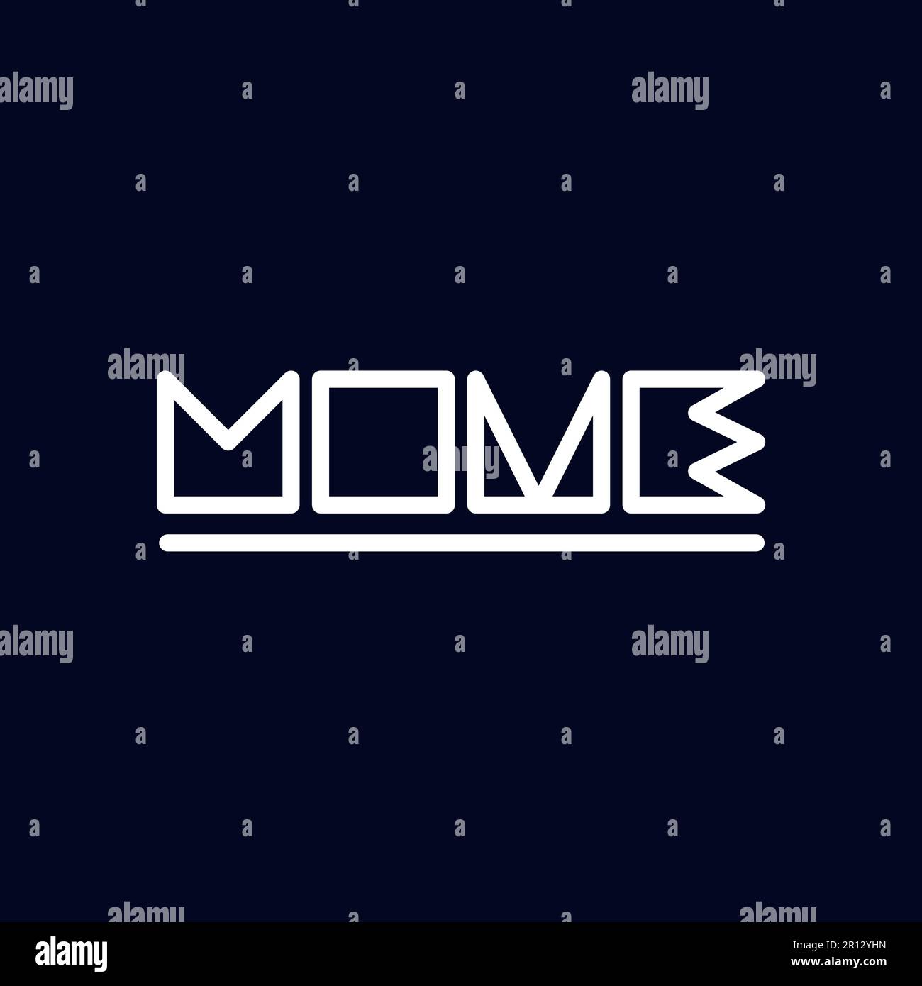 Logo arrangement of squares that form the word move Stock Vector Image ...