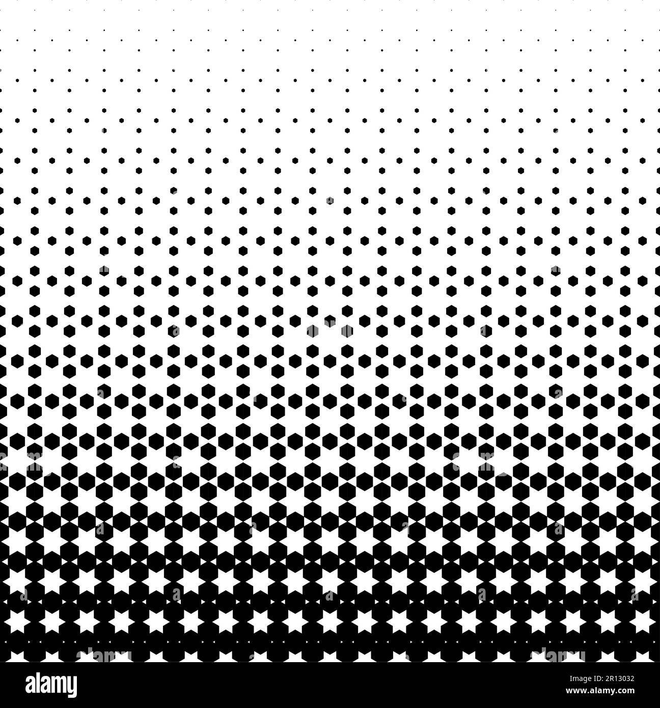 Geometric pattern of black figures on a white background.Seamless in ...