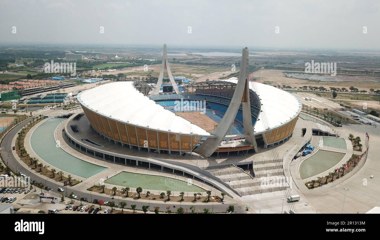 Phnom Penh. 10th May, 2023. This aerial photo taken on May 10, 2023 shows the Morodok Techo ...