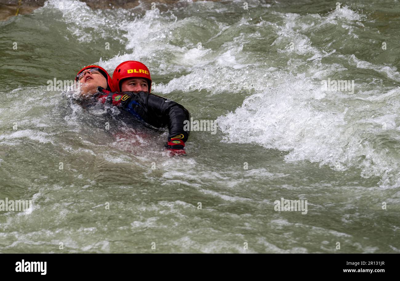 Augsburg, Germany. 11th May, 2023. Current rescuers of the German Life ...