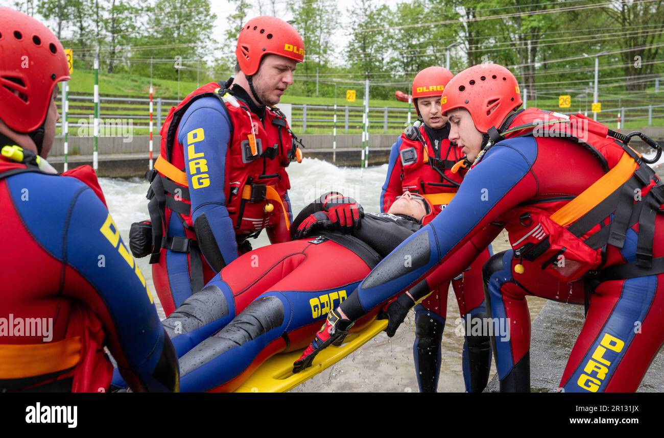 Augsburg, Germany. 11th May, 2023. Current rescuers of the German Life ...