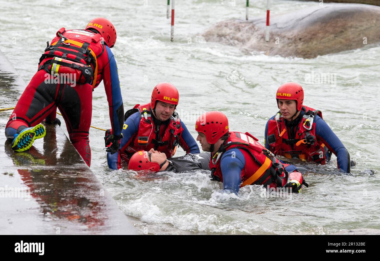 Augsburg, Germany. 11th May, 2023. Current rescuers of the German Life ...
