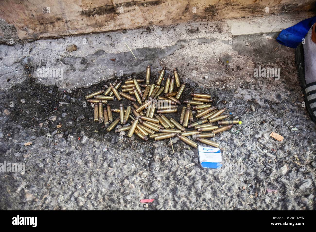 Tulkarm, Palestine, 11/05/2023, A view of the remnants of bullets after ...