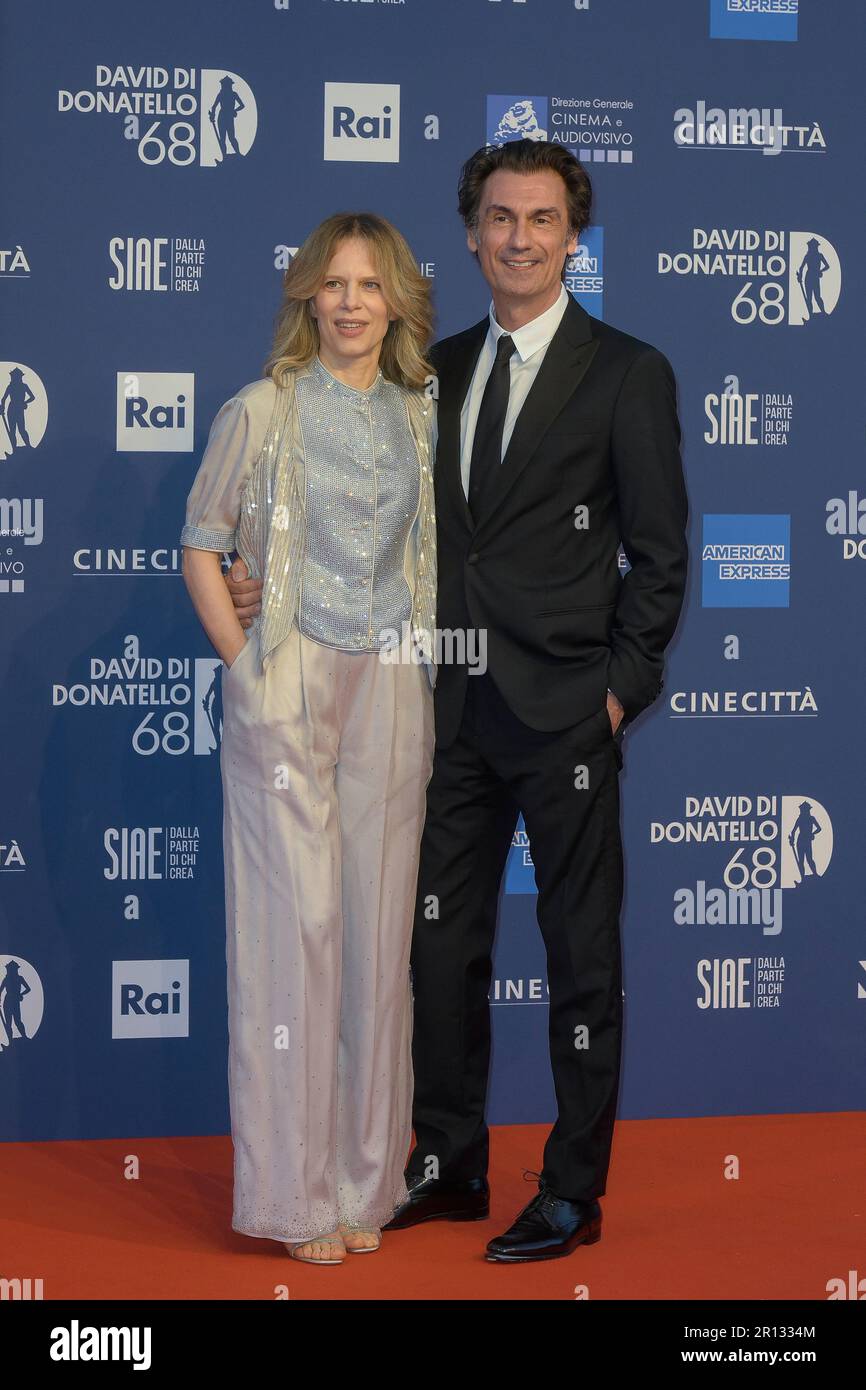 Italy, Rome, May 10th, 2023. 68th David di Donatello Red carpet ...