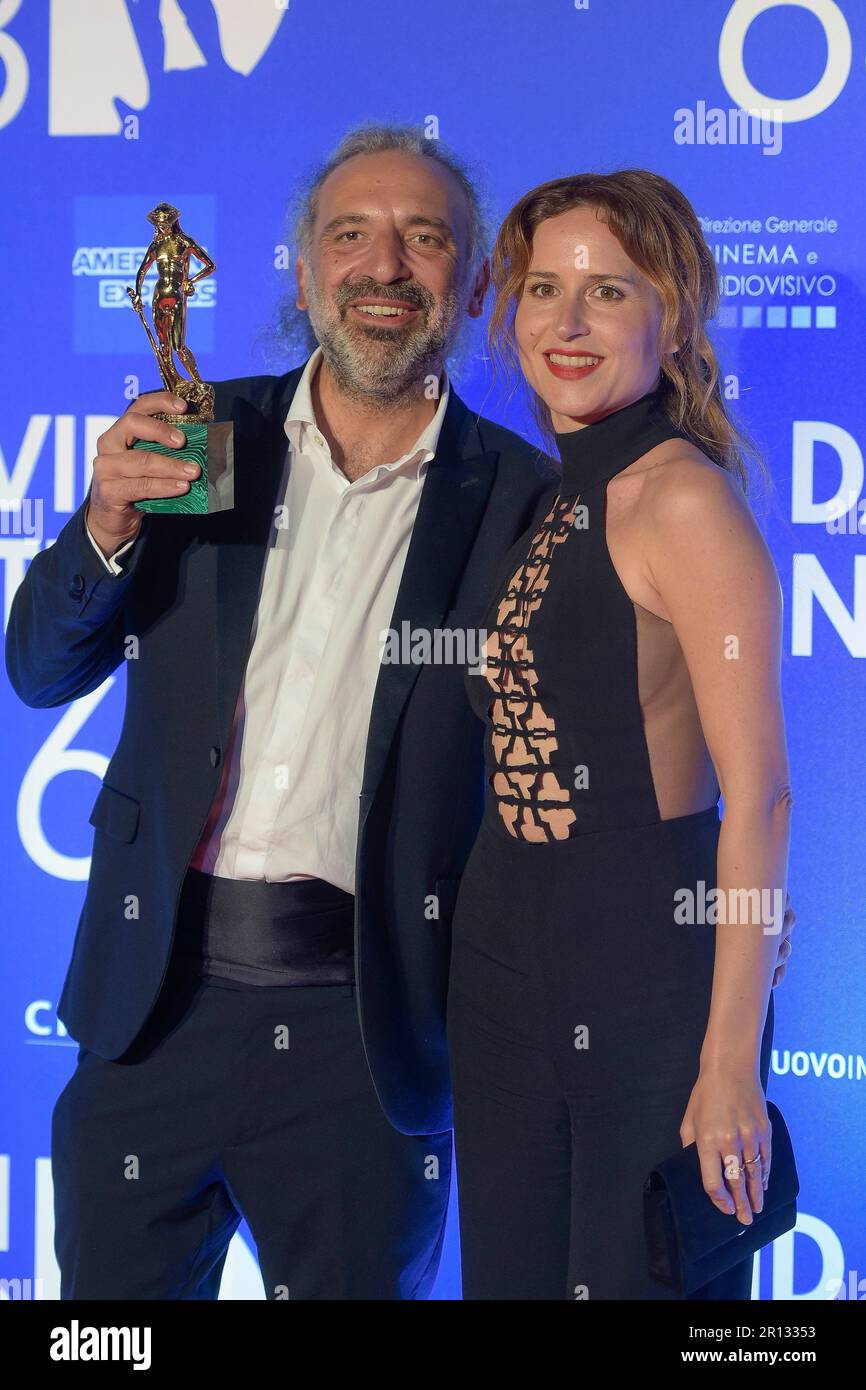 Italy, Rome, May 10th, 2023. 68th David di Donatello Red carpet ...