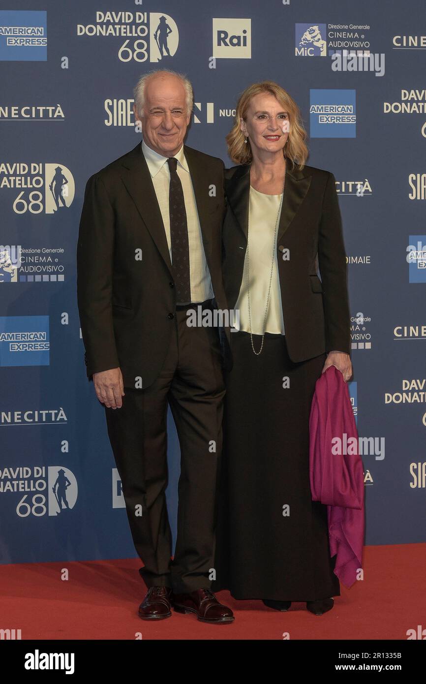 Italy, Rome, May 10th, 2023. 68th David di Donatello Red carpet ...