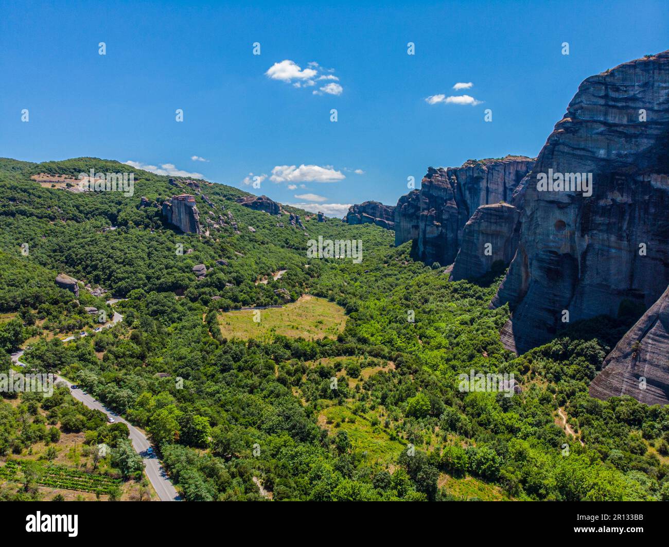 Greece. The historical region of Thessaly. Rocks of Meteora. Popular ...