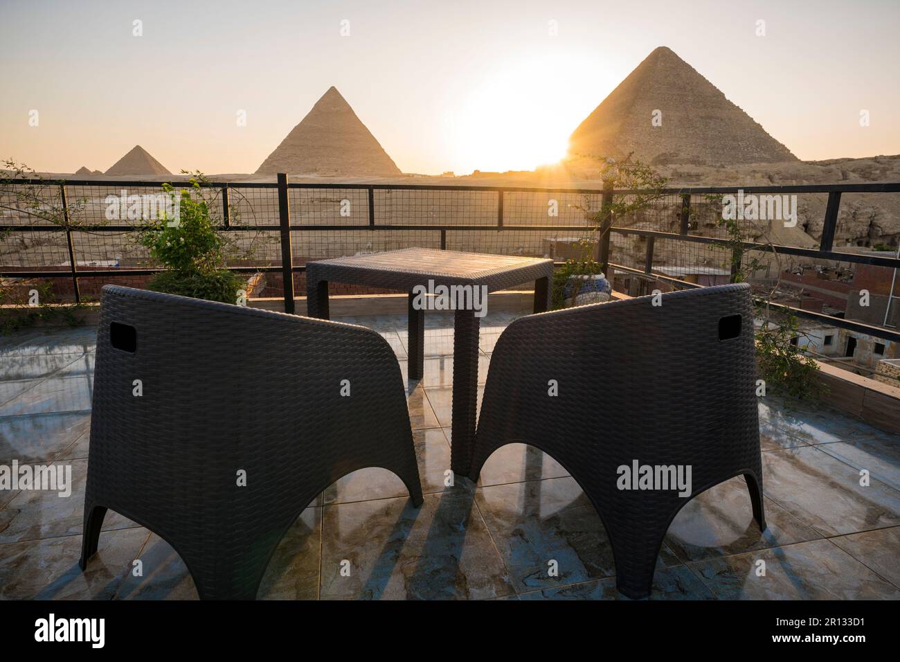 Great Pyramids of Chephren Khafra and Cheops Khufu and Mikerina ...