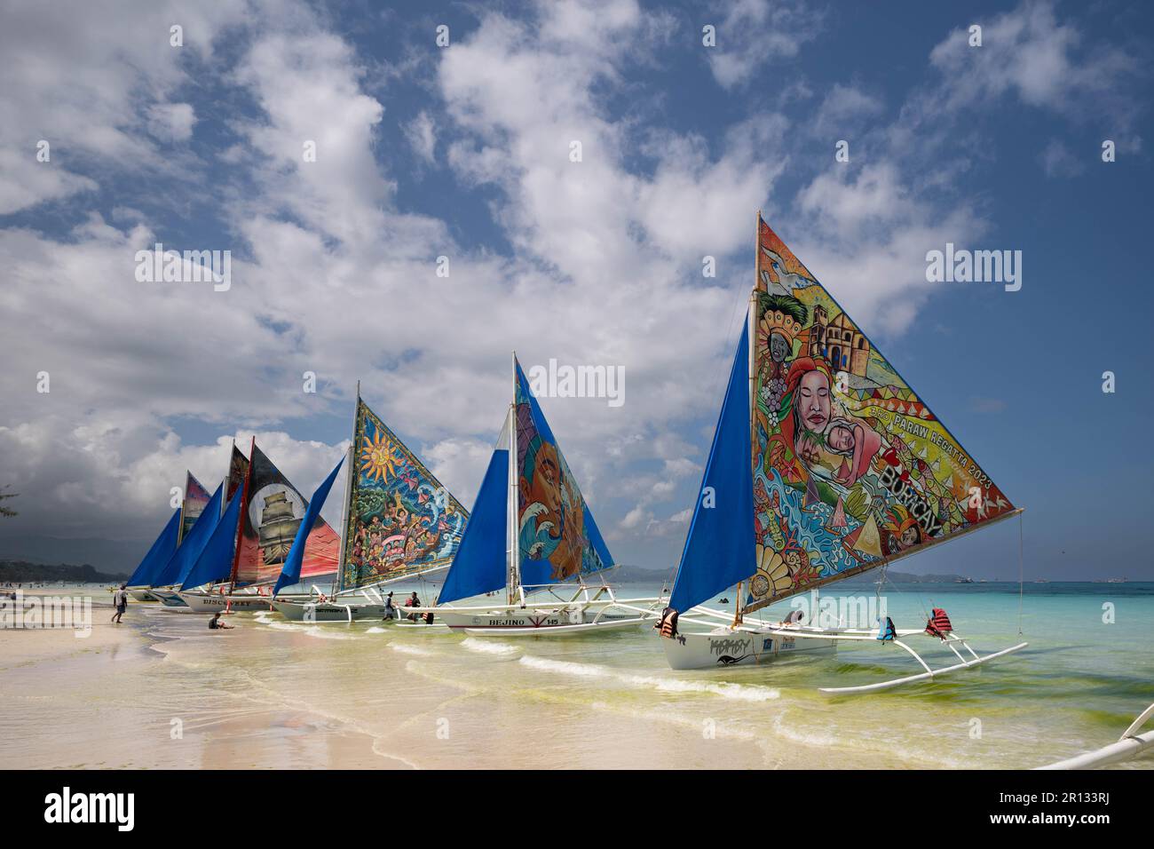 Boracay Paraw Sailing Stock Photo - Alamy