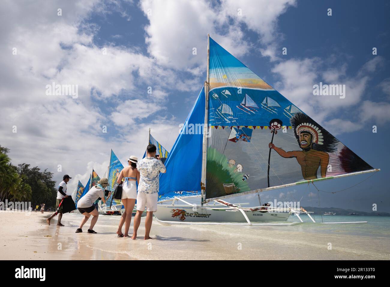 Boracay Paraw Sailing Stock Photo - Alamy