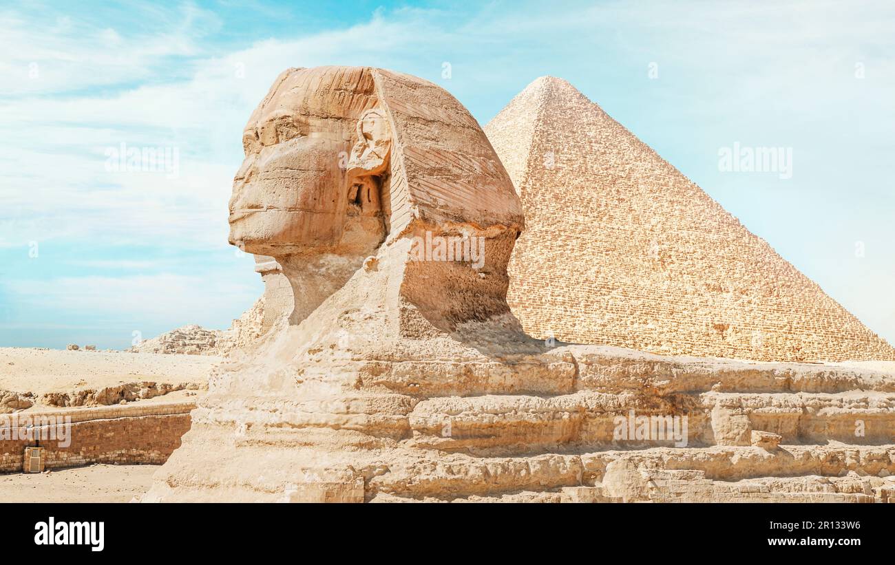 Famous great sphinx giza hi-res stock photography and images - Alamy
