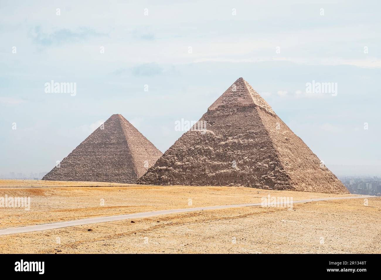 Archaeological complex of the Great Egyptian Pyramids is located on the ...