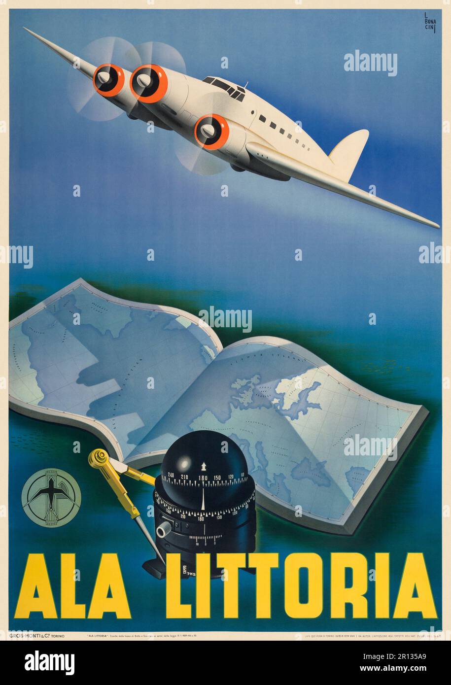 Ala Littoria by Luigi Bonacini (1908-1981 Stock Photo - Alamy