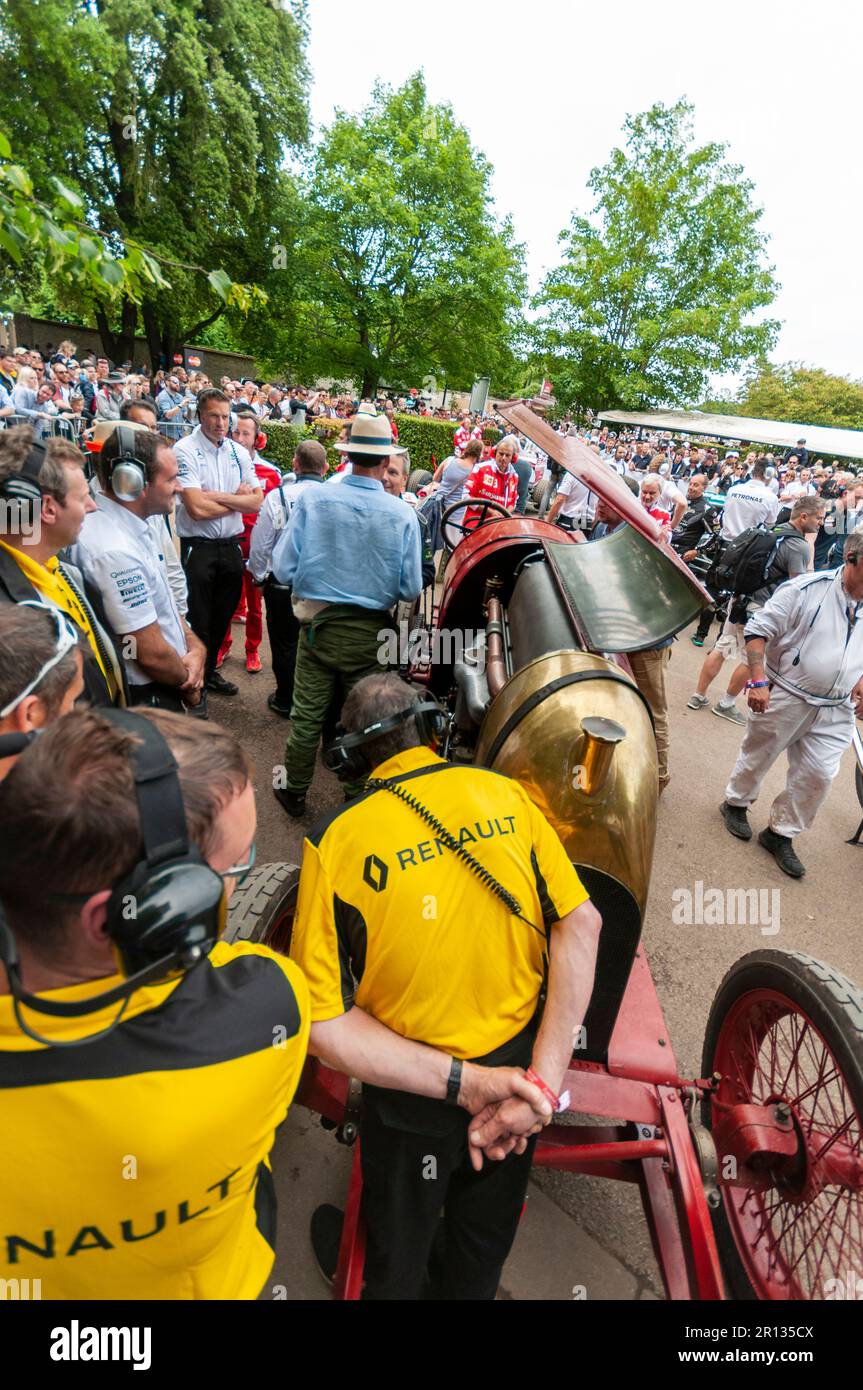 FIAT S76, nicknamed "The Beast of Turin", at the Goodwood Festival of ...