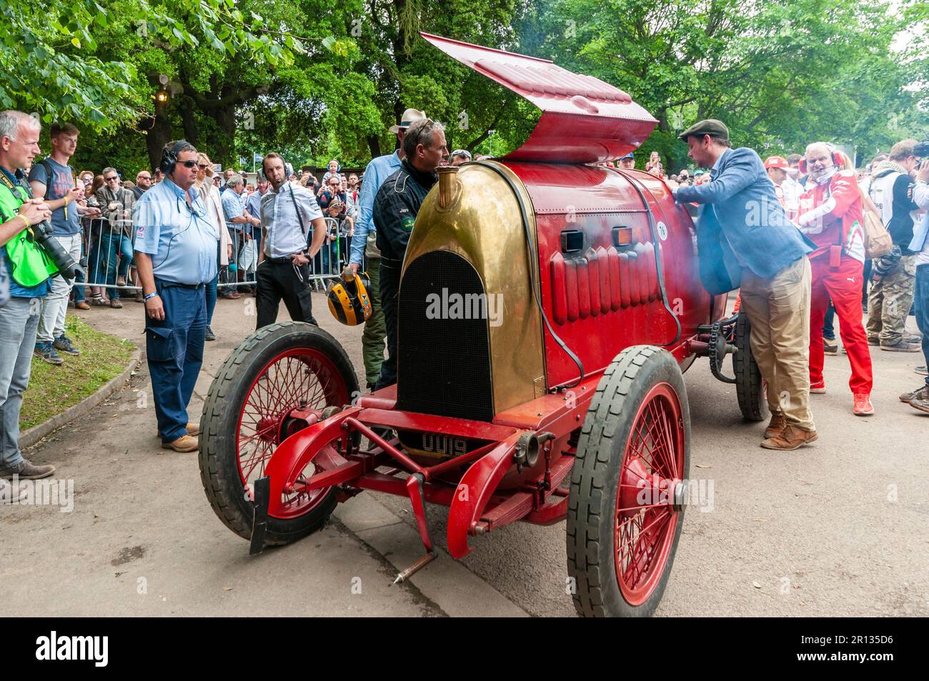 FIAT S76, nicknamed The Beast of Turin, at the Goodwood Festival of ...