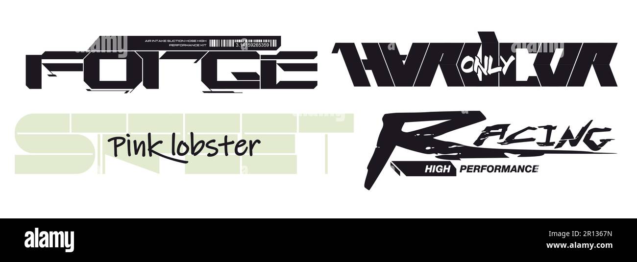 Cyberpunk sticker. Science fiction decal for futuristic design ...