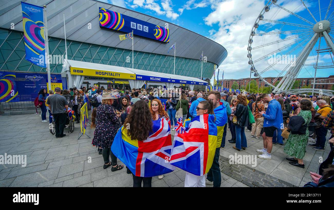 Eurovision fans around Liverpool City Centre ahead of the semi-final of ...