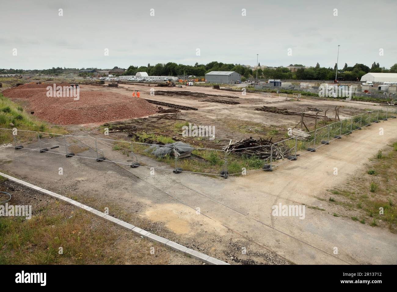 Overview of site clearance on former railway land at the large York ...