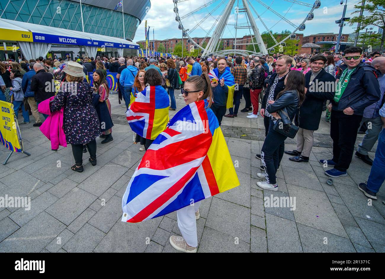 Eurovision fans around Liverpool City Centre ahead of the semi-final of ...