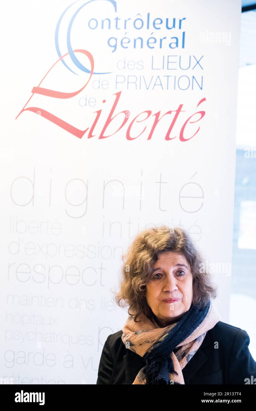 Paris, France. 11th May, 2023. Dominique Simonnot, general controller ...