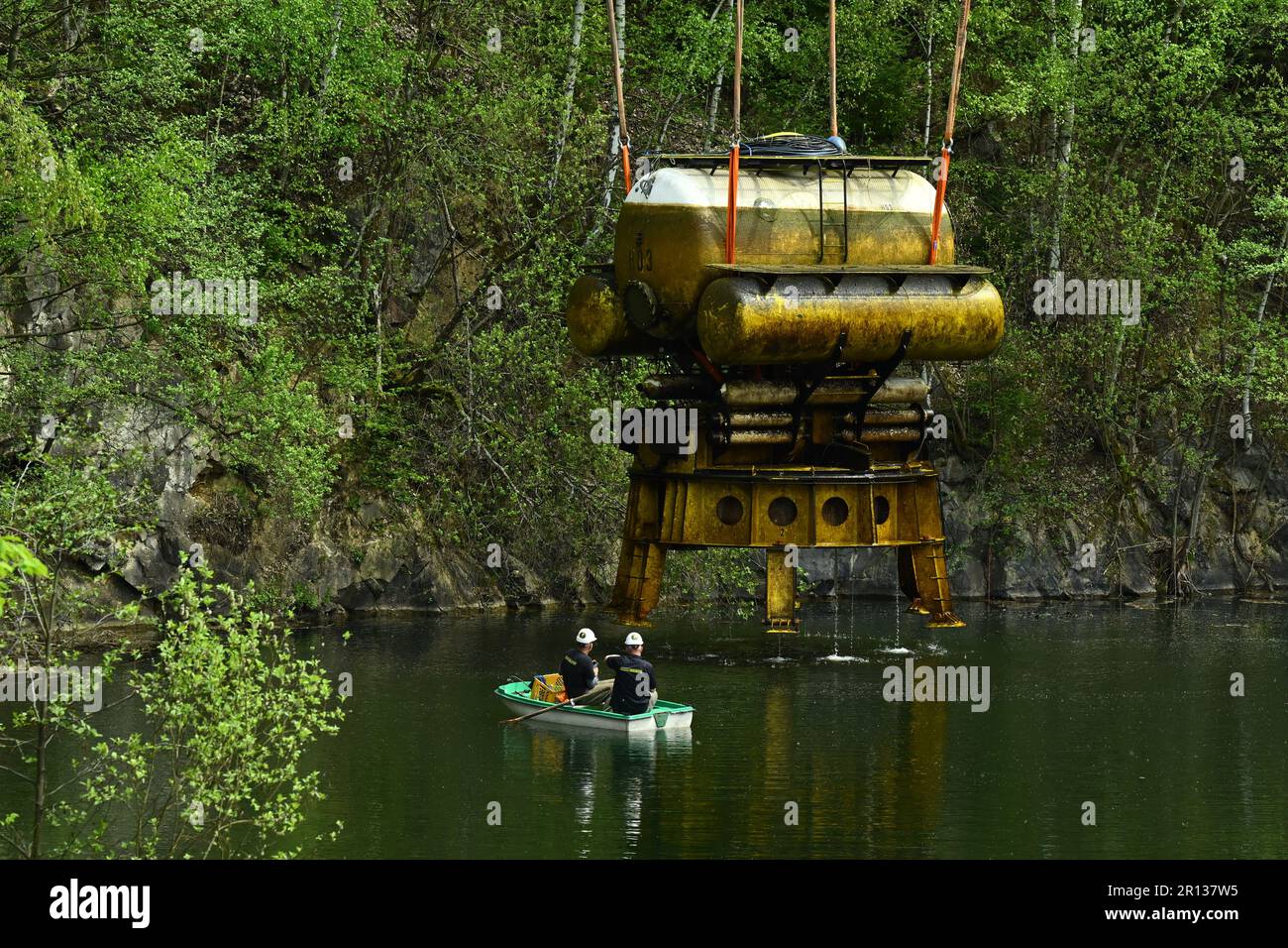 Jesenne, Semily region, Czech Republic, 11/05/2023, Pick up of the ...