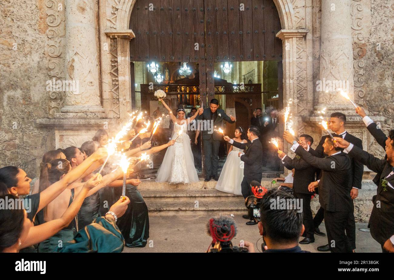 Wedding celebration in Merida Yucatan Mexico Stock Photo - Alamy