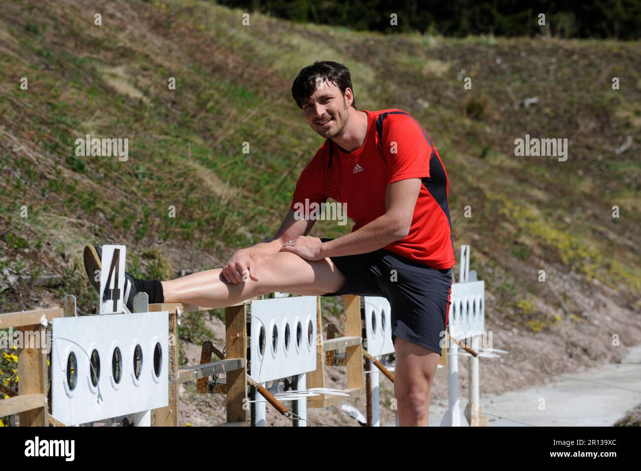 Alexander " Ali " Wolf Feature am 25.54.2009 in Oberhof. Biathlon Stock Photo - Alamy