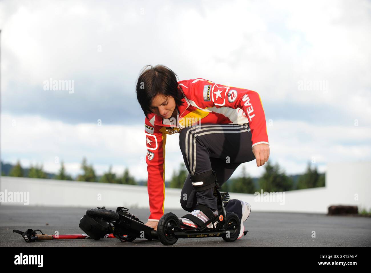 Andrea Henkel, Biathlon Privataufnahmen Stock Photo - Alamy