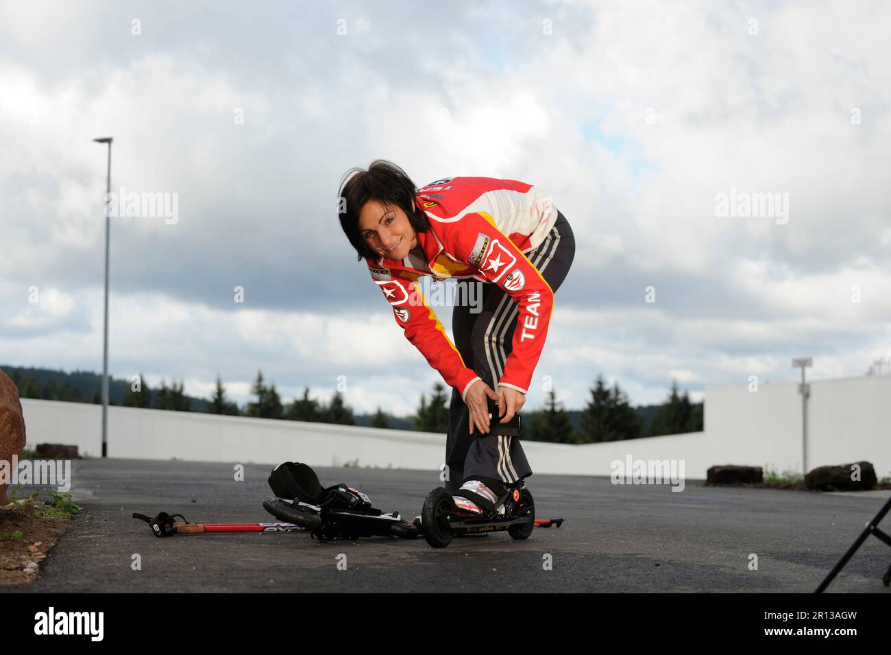Andrea Henkel, Biathlon Privataufnahmen Stock Photo - Alamy