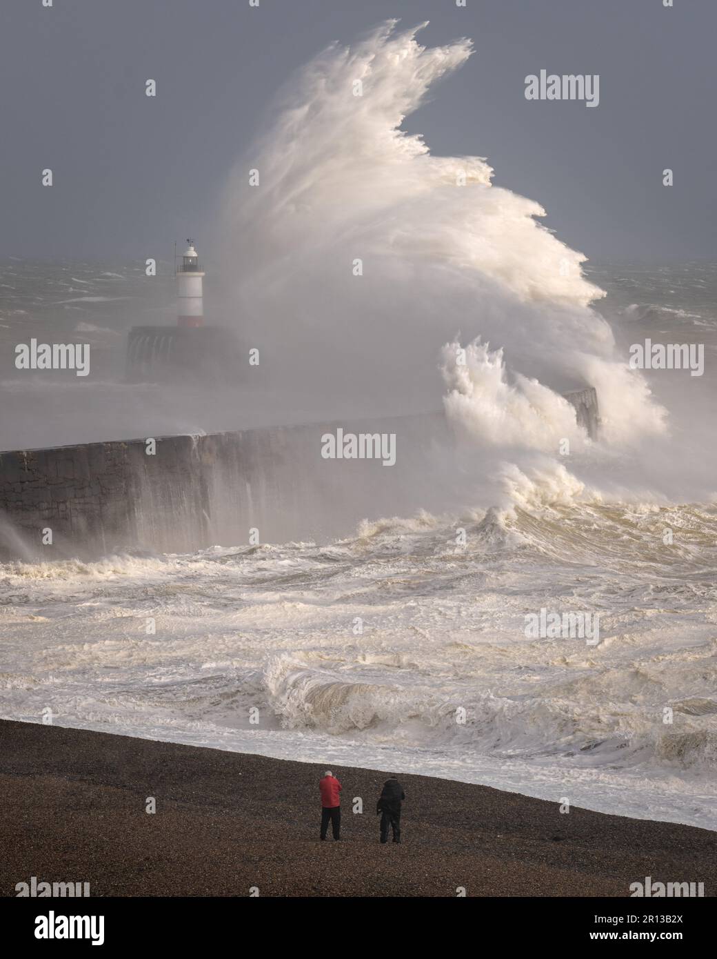 Storm Noa at Newhaven Stock Photo - Alamy