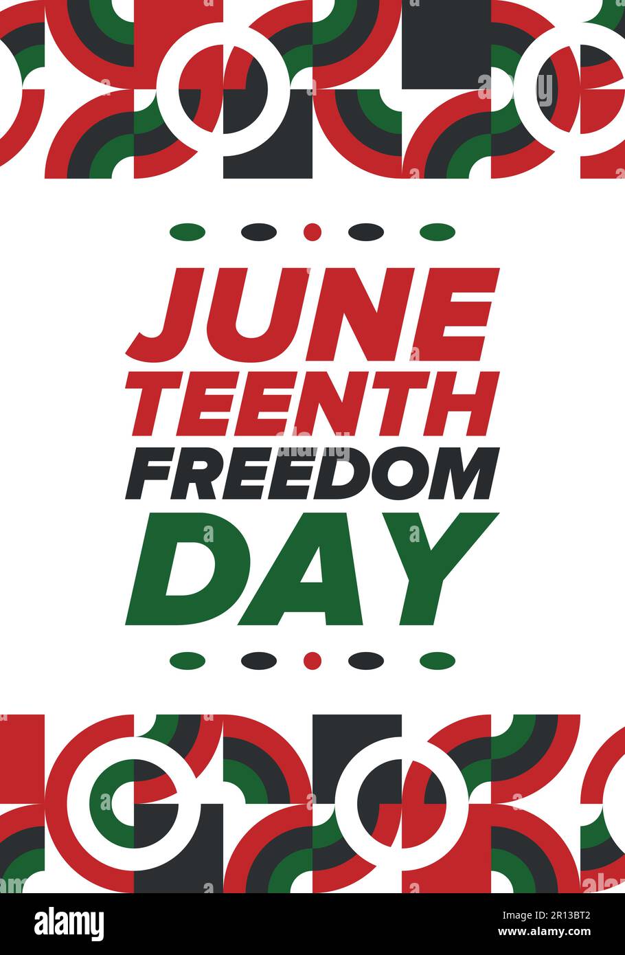 Juneteenth Independence Day. Freedom, Emancipation day. Annual american ...