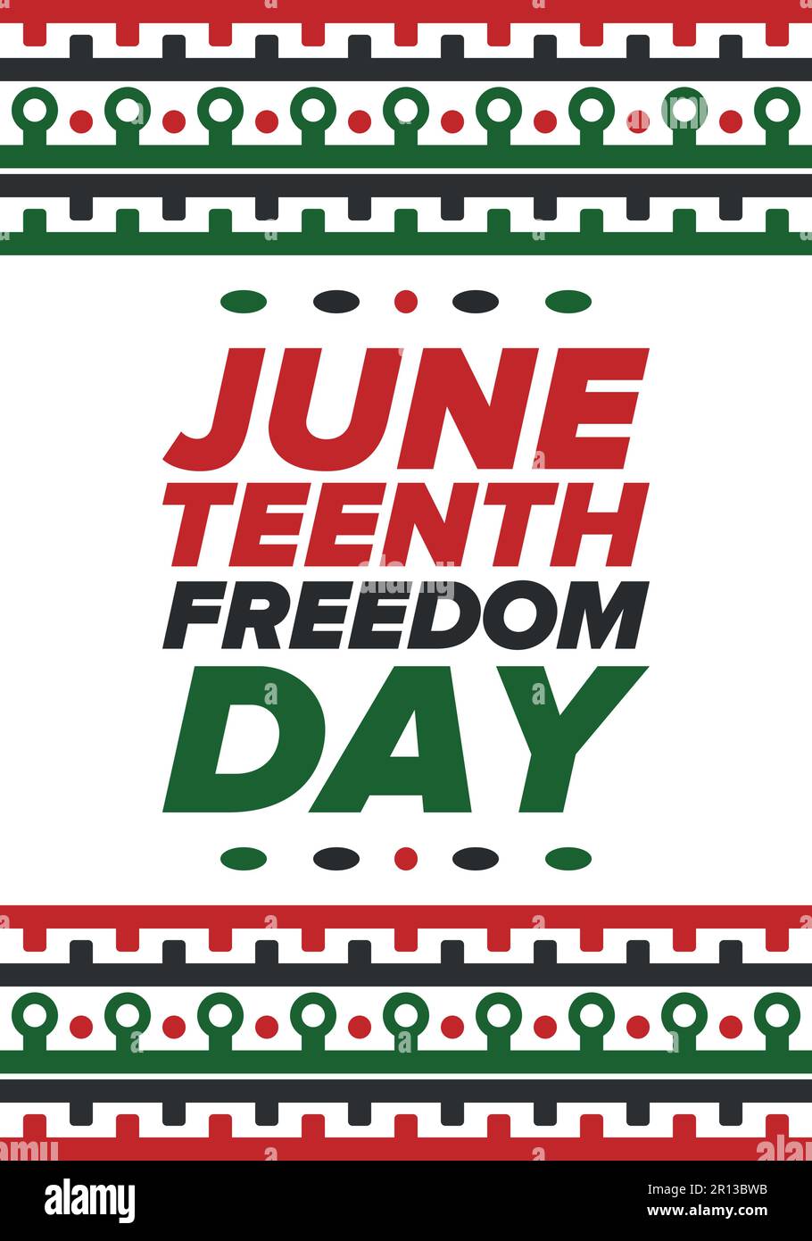 Juneteenth Independence Day. Freedom, Emancipation day. Annual american ...
