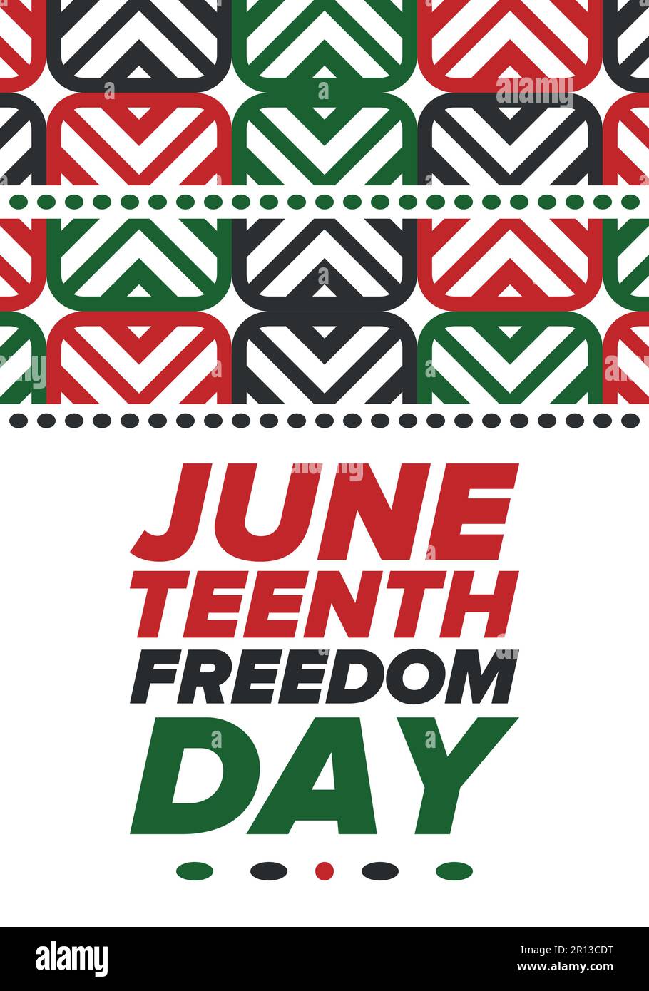 Juneteenth Independence Day. Freedom, Emancipation day. Annual american ...