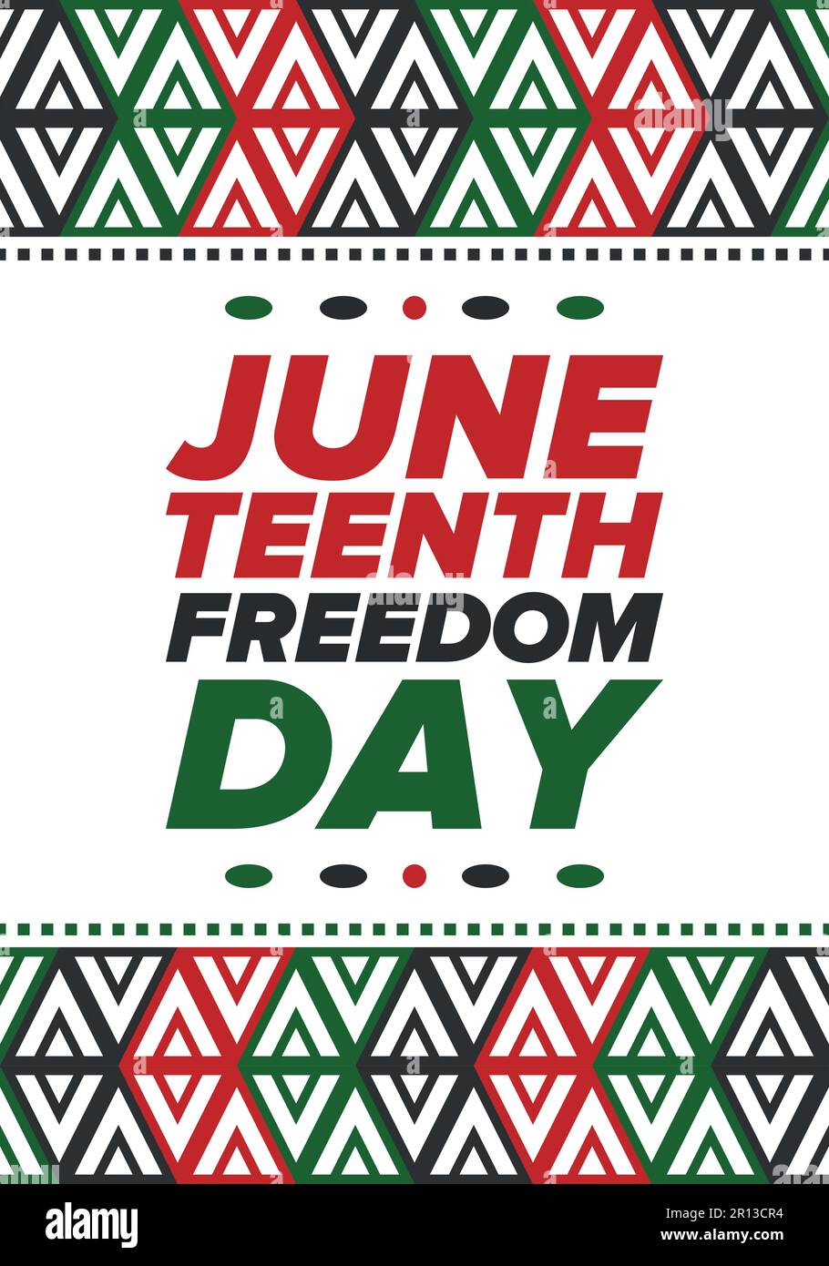 Juneteenth Independence Day. Freedom, Emancipation day. Annual american ...