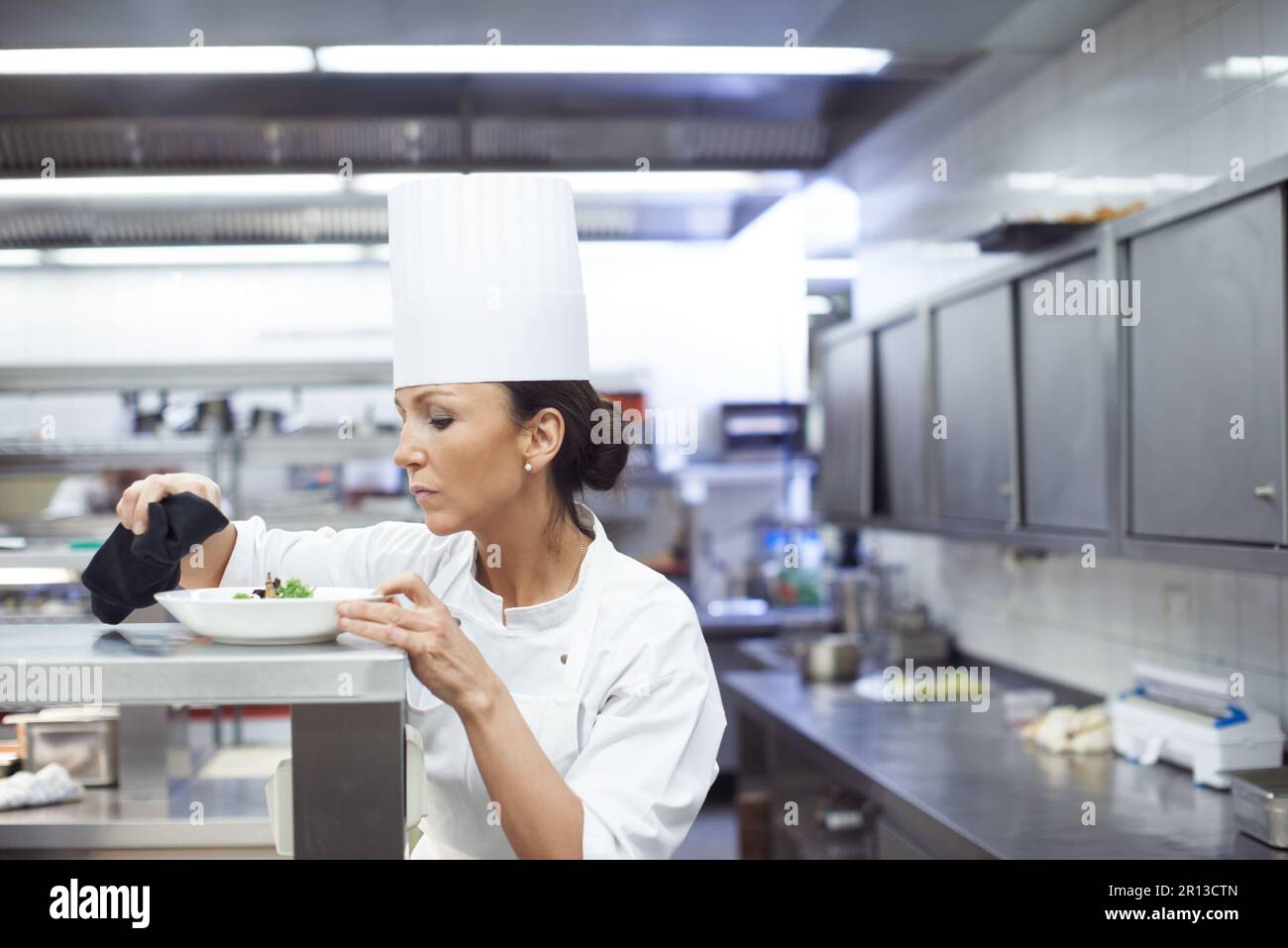Female chef and great cuisine hi-res stock photography and images - Alamy