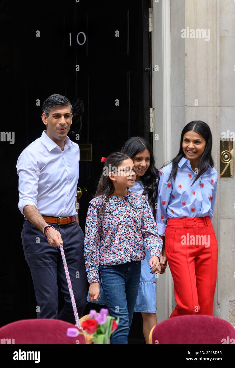 London, UK. Coronation Big Lunch hosted by Rishi Sunak and his wife ...
