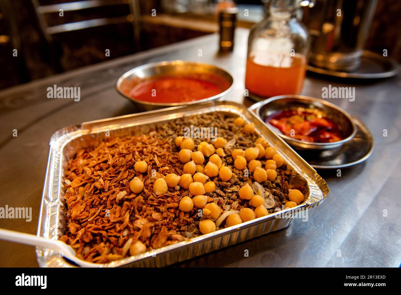 Koshary, kushari or koshari is the most popular culinary dish in Egypt ...