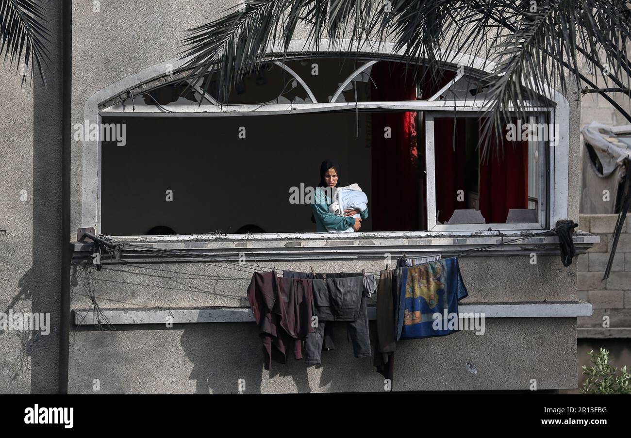 May 11, 2023, Gaza, Gaza strip, Palestine: A Palestinian woman from the ...