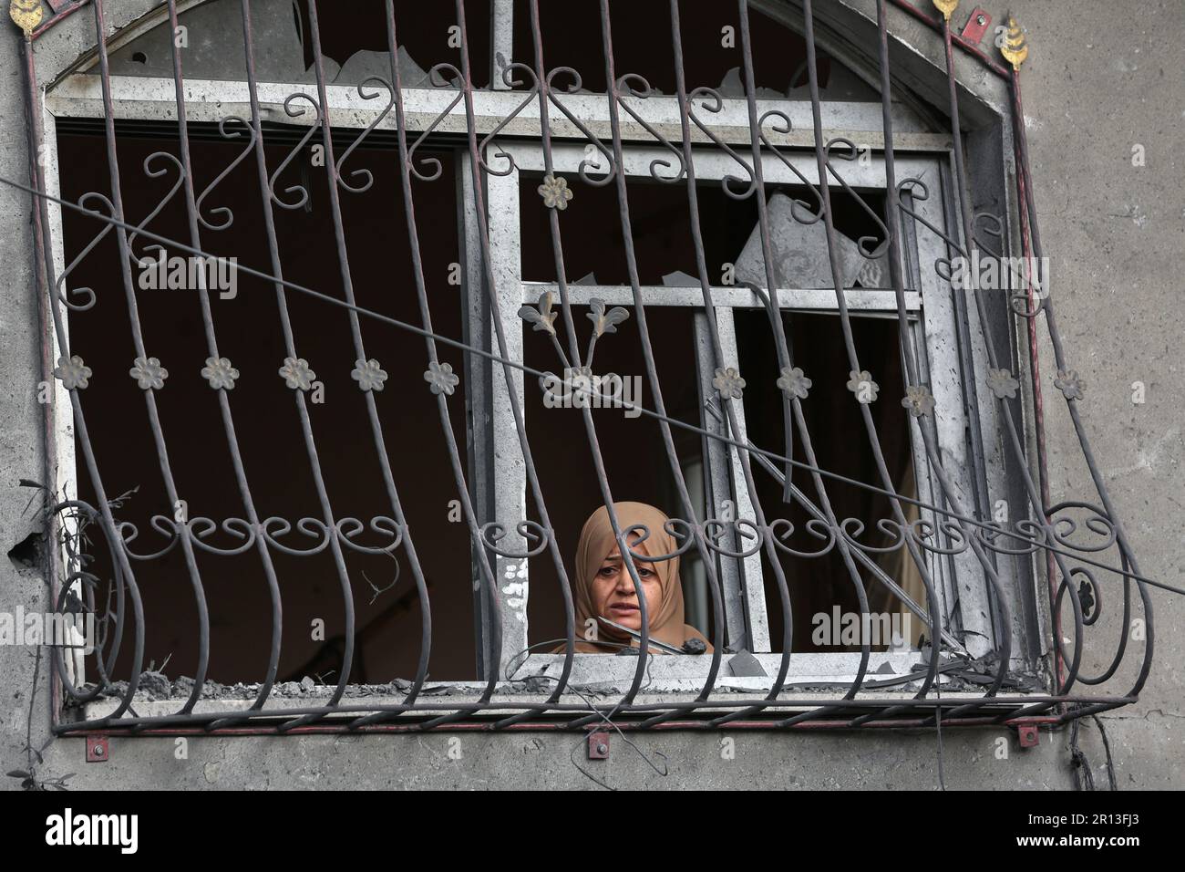 May 11, 2023, Gaza, Gaza strip, Palestine: A Palestinian woman from the ...