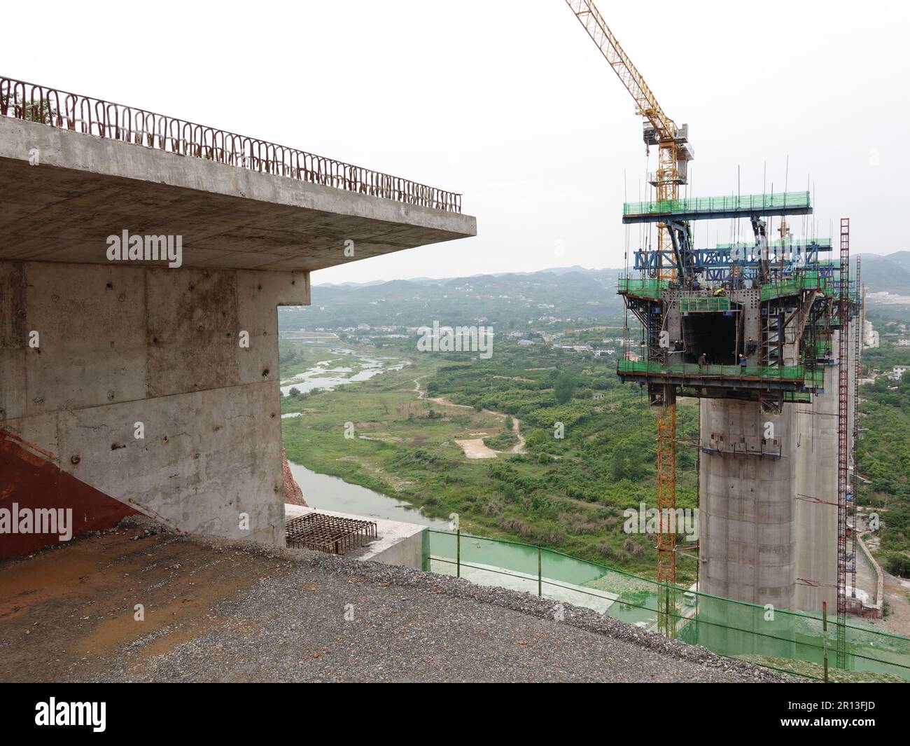 YICHANG, CHINA - MAY 11, 2023 - The Huangbai River Bridge of Yixing ...