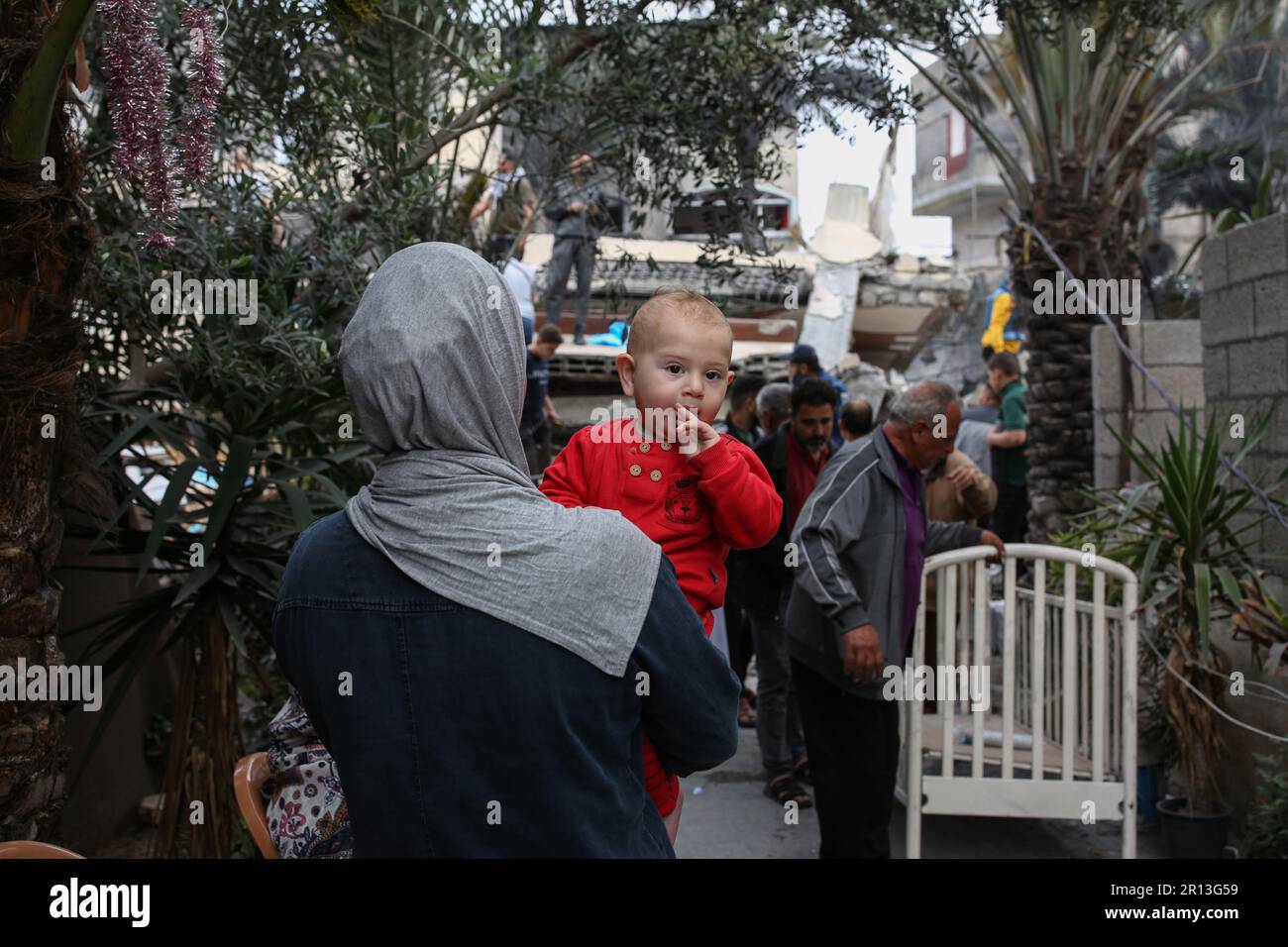 May 11, 2023, Gaza, Gaza strip, Palestine: A Palestinian woman from the ...
