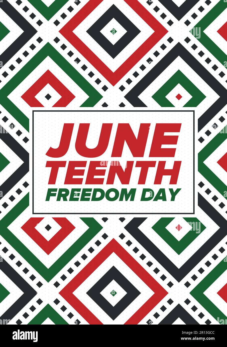 Juneteenth Independence Day. Freedom, Emancipation day. Annual american ...