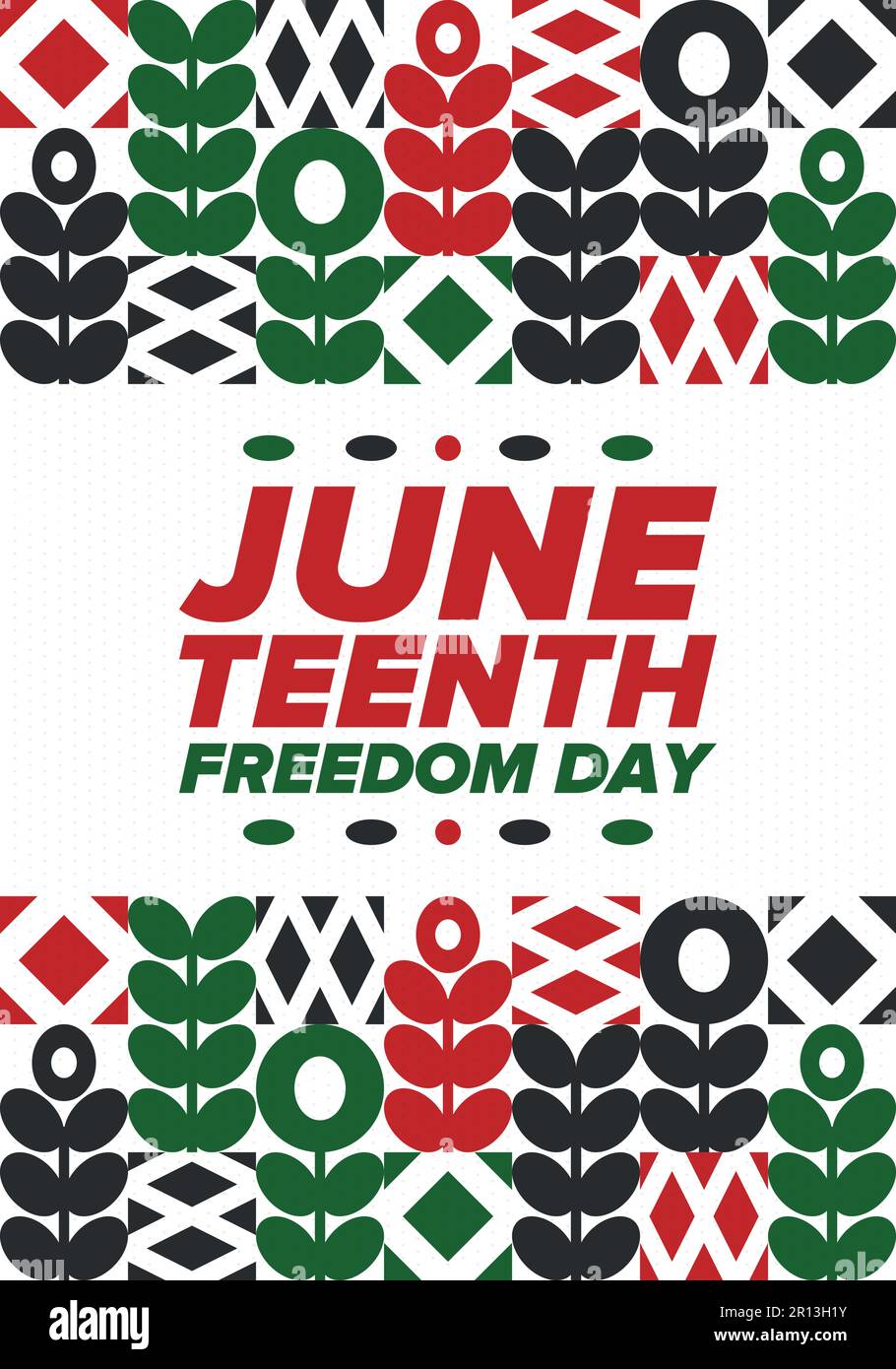 Juneteenth Independence Day. Freedom, Emancipation day. Annual american ...