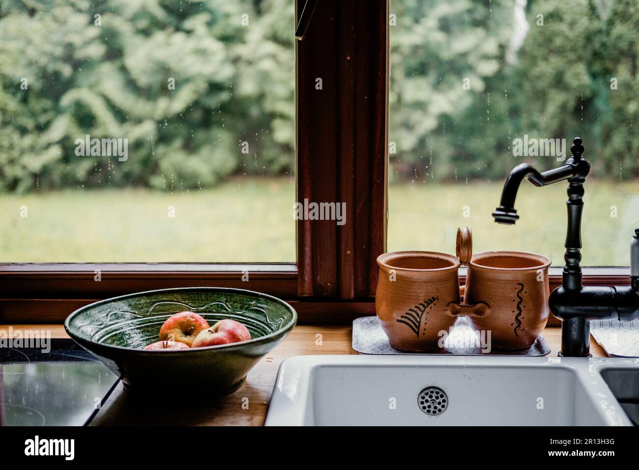 Cottagecore interior design. romantic, nature-driven home kitchen ...