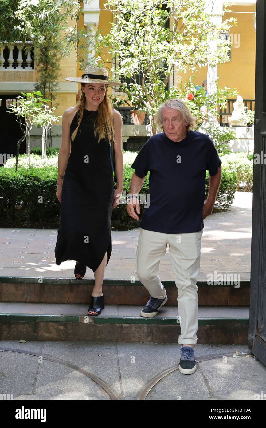 Actress Amber Heard leaving the Sorolla Museum, May 11, 2023, in Madrid ...