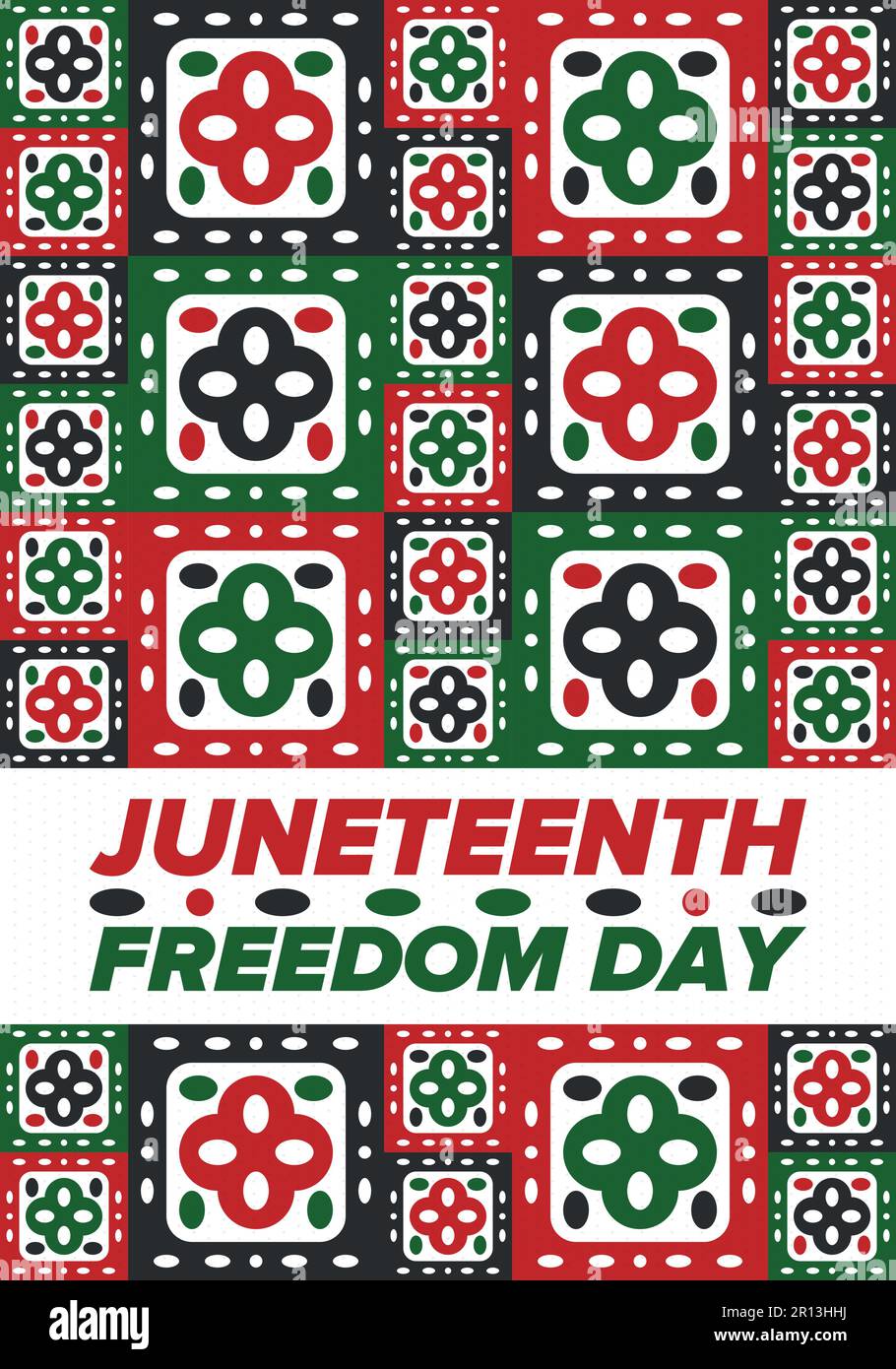 Juneteenth Independence Day. Freedom, Emancipation day. Annual american ...