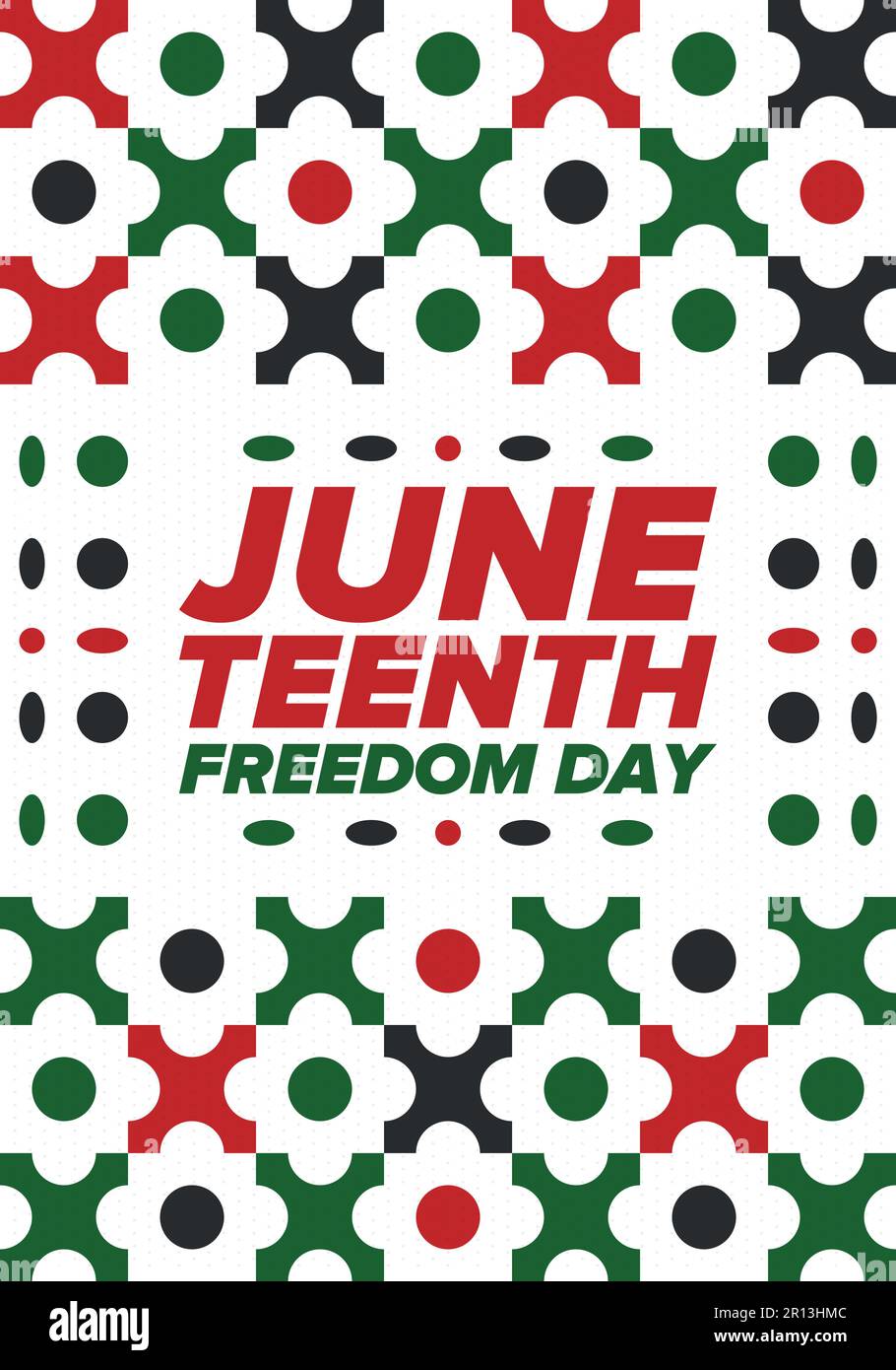 Juneteenth Independence Day. Freedom, Emancipation day. Annual american ...